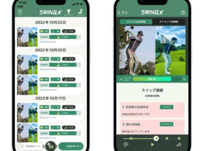 デジタルコーチング SwingX - ひみつのゴルフ